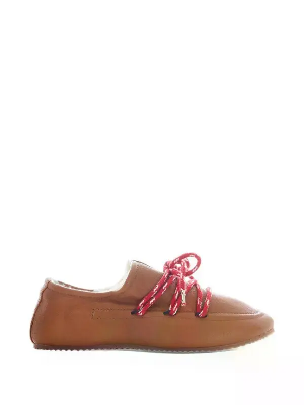 RIEN STUDIO Chamonix Wallet Oleoso Lace-up Leather Sneakers
