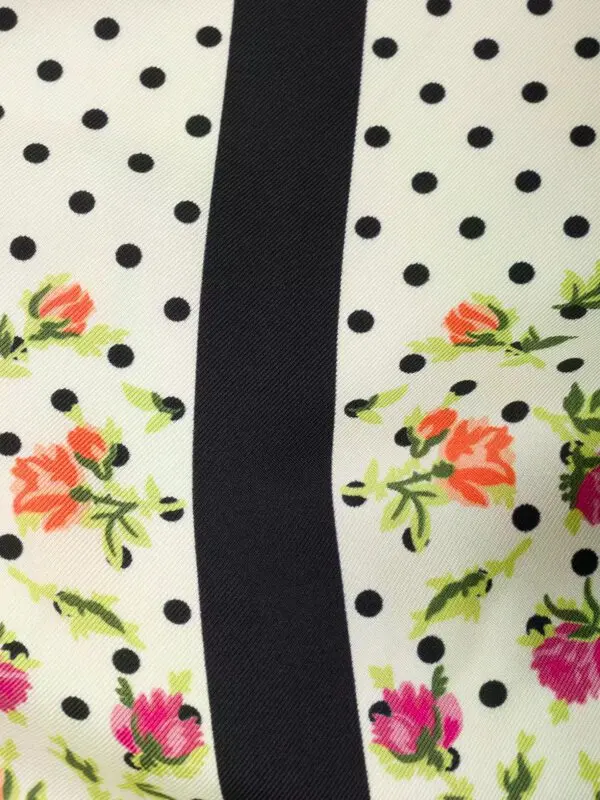 Prada Printed Silk Twill Ribbon Scarf