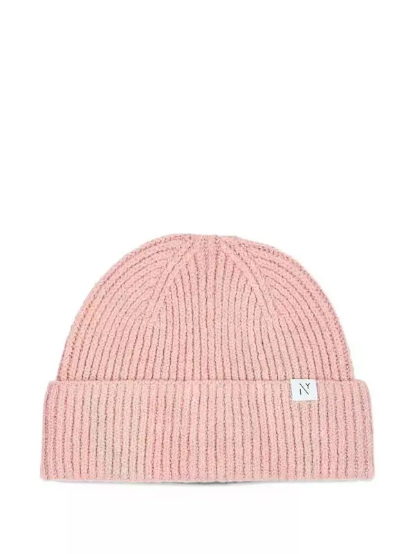 NOWADAYS Ribbed-knit Beanie Hat - Pink