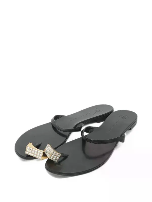 GIUSEPPE ZANOTTI Embellished Toe-ring Sandals