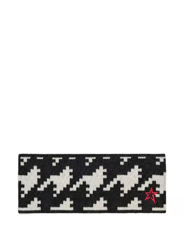 Perfect Moment Houndstooth-pattern Headband - Black