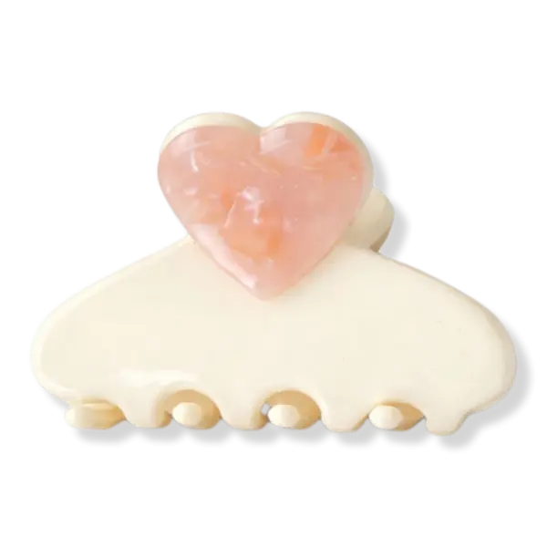 RPZL Italian Acetate Heart Claw Clip