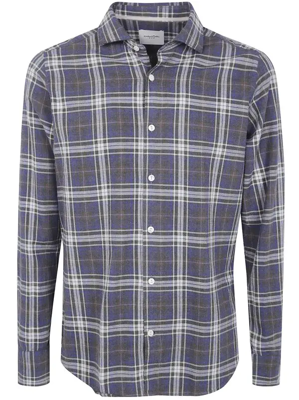 TINTORIA MATTEI 954 Shirt Flannel "flanel Scottish Shirt - Green