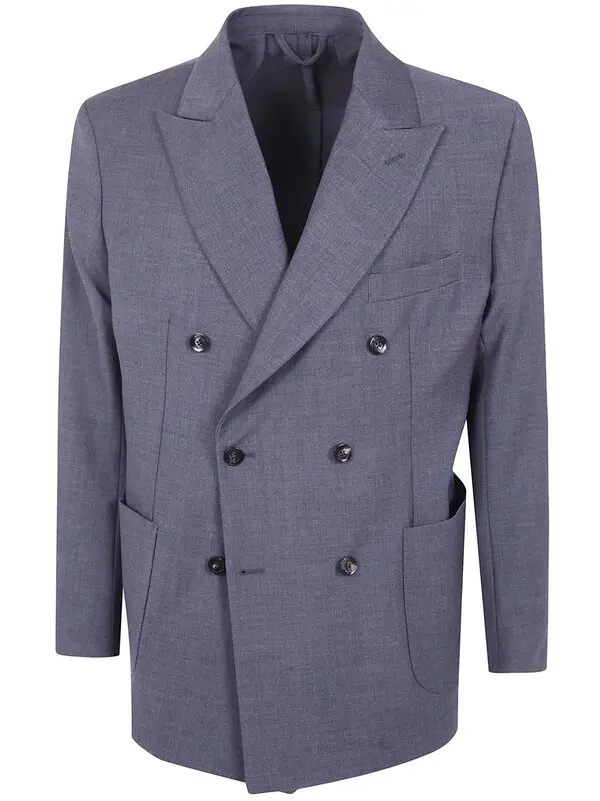 MICHAEL COAL Double-breasted Jacket Austin - Gray
