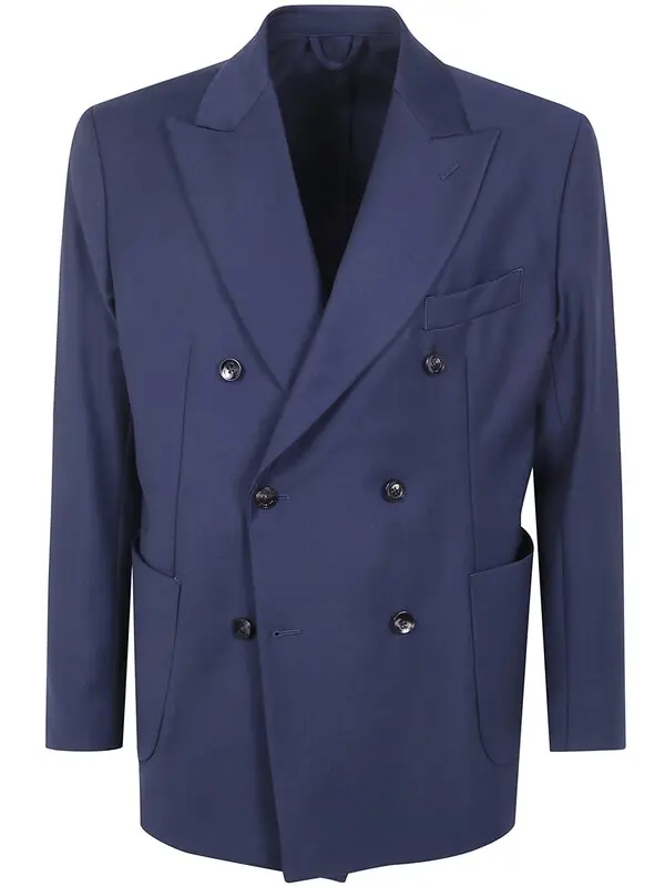 MICHAEL COAL Jacket Double-breasted Austin Navy - Blue