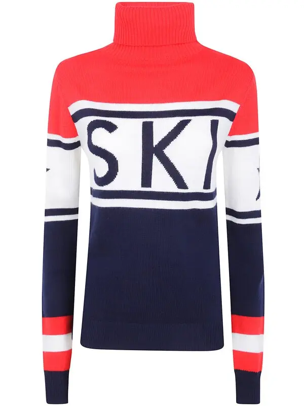 Perfect Moment Sweater And Navy "schild - Red