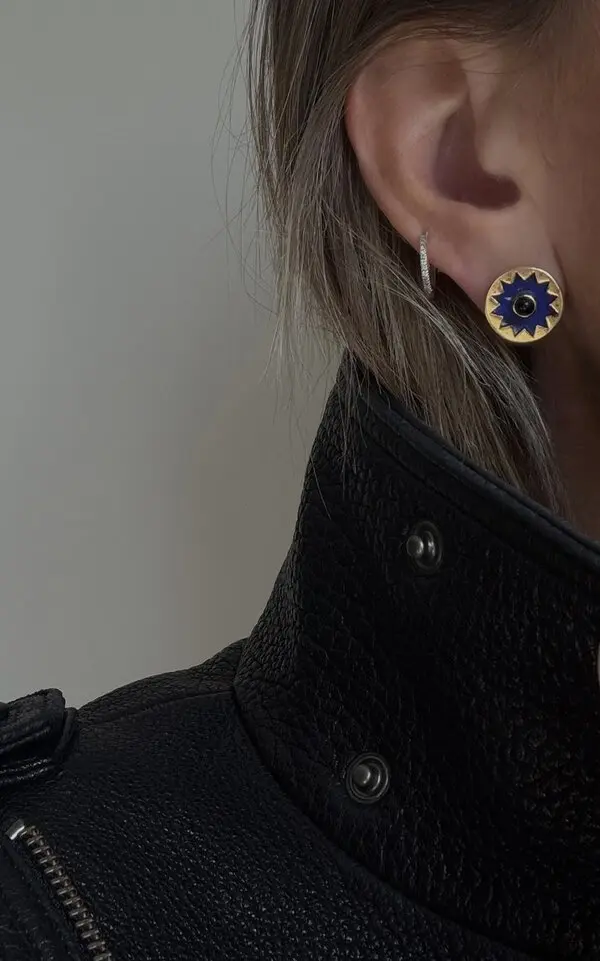 House Of Harlow 1960 14k Gold Plated Sterling Silver Sunburst Stud Earrings