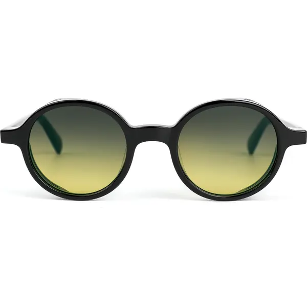 COSSINO Crawford 48mm Round Acetate Sunglasses - Green