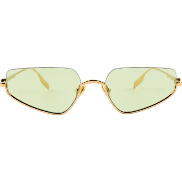 COSSINO Beatrice 57mm Cat Eye Metal Sunglasses - Lime