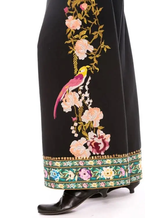 ARATTA Jade Embroidered Pants