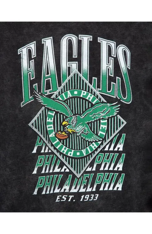 Junk Food Philadelphia Eagles Off The Shoulder Cropped Sweatshirt