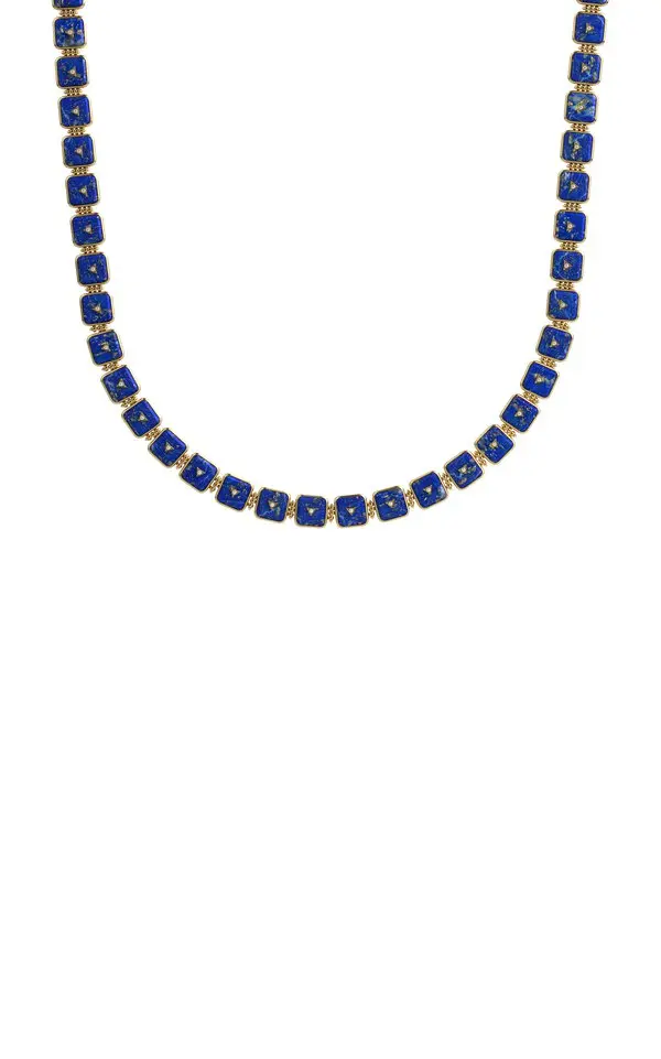 House Of Harlow 1960 14k Yellow Gold Nova Collar Necklace - Blue