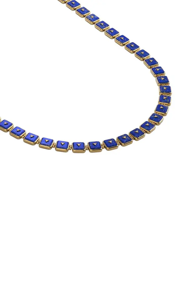 House Of Harlow 1960 14k Yellow Gold Nova Collar Necklace - Blue