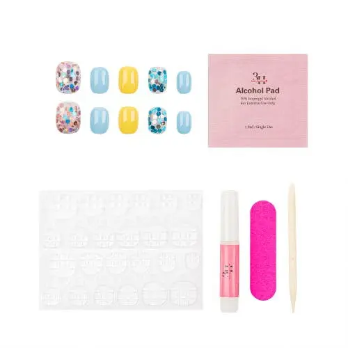 3H NAILS Jellybeanshort Square Press-on Nails