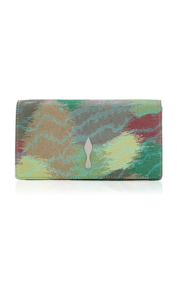 CHRISTIAN LOUBOUTIN Bettina Printed Jacquard Clutch