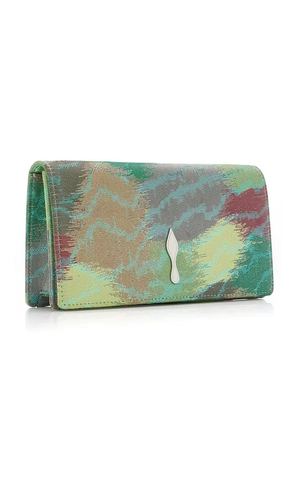 CHRISTIAN LOUBOUTIN Bettina Printed Jacquard Clutch