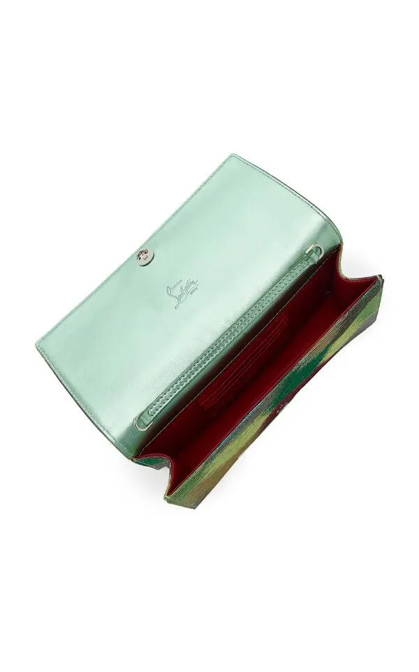 CHRISTIAN LOUBOUTIN Bettina Printed Jacquard Clutch