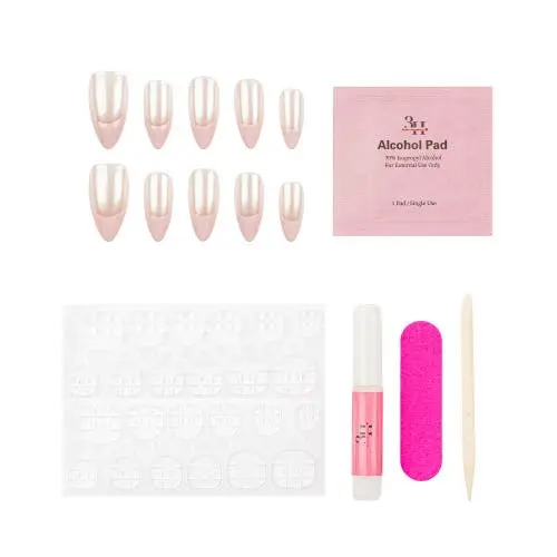 3H NAILS Babydollmedium Almond Press-on Nails