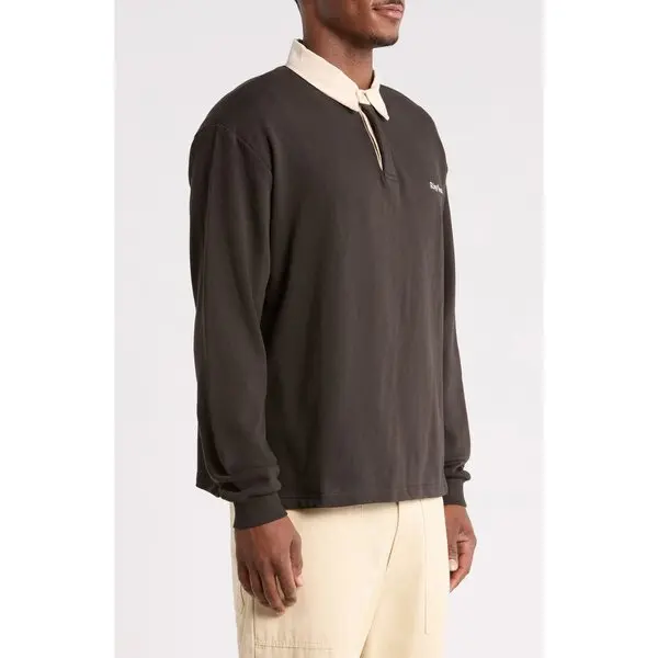 RHYTHM Koa Cotton Long Sleeve Rugby Polo
