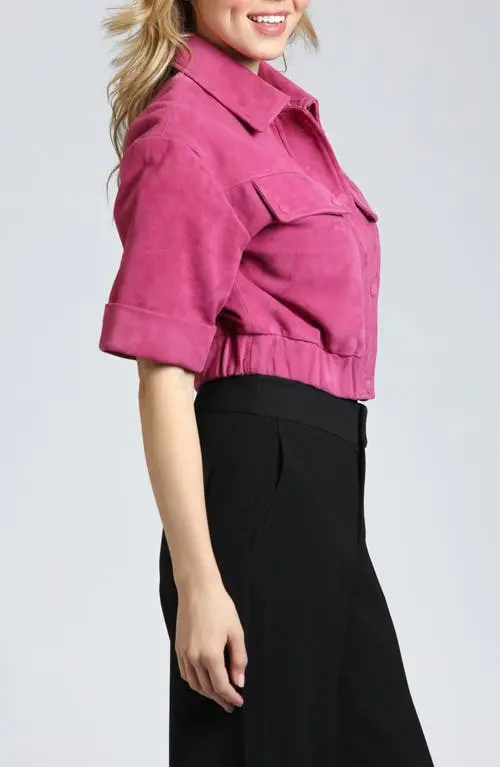 APNY Leather Cropped Jacket