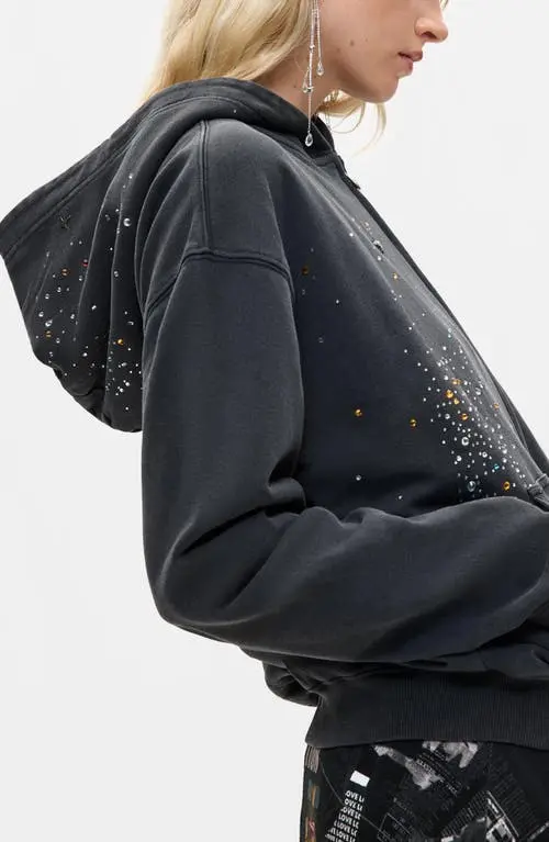 Desigual Studded Full Zip Hoodie