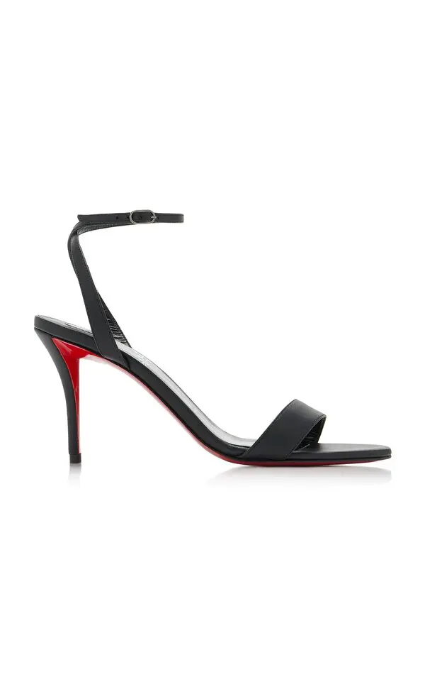 CHRISTIAN LOUBOUTIN Miss Z 80mm Leather Sandals - Black