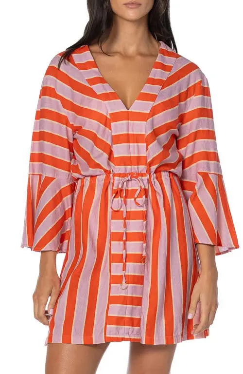 MAAJI Endless Tide Enjoyable Kaftan Cover-up - Red