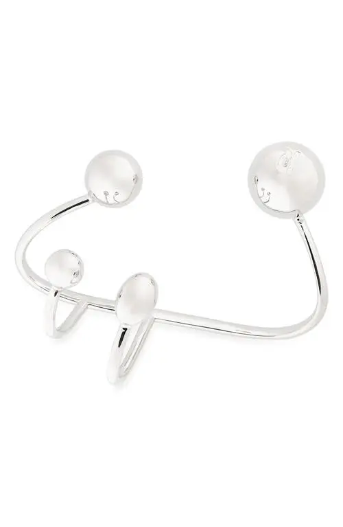 Rabanne Punk Cuff Hand Bracelet - Silver