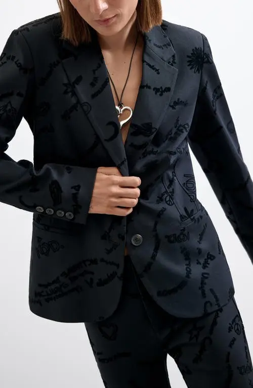 Desigual Fluid Knit Blazer
