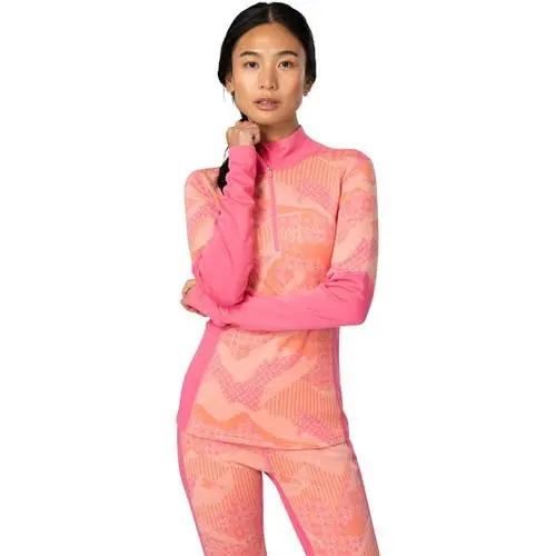 Kari Traa Olea 1/2-zip Baselayer Top - Bubblegum