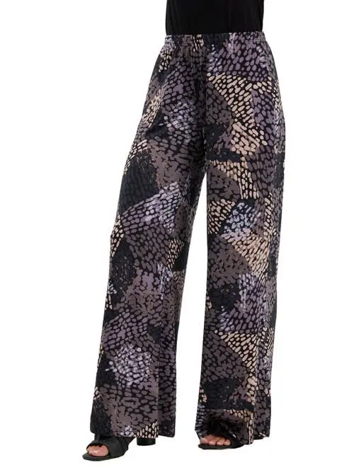 24SEVEN COMFORT APPAREL Essential Elastic Waistband Long Flared Pants