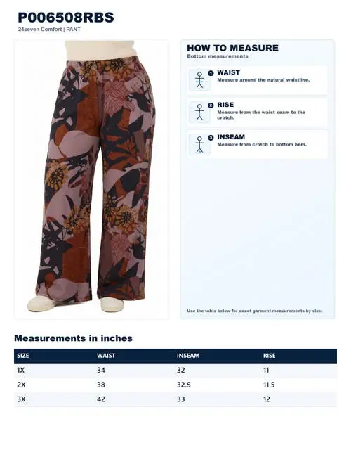 24SEVEN COMFORT APPAREL Essential Curvy Elastic Waistband Full Length Flared Pants