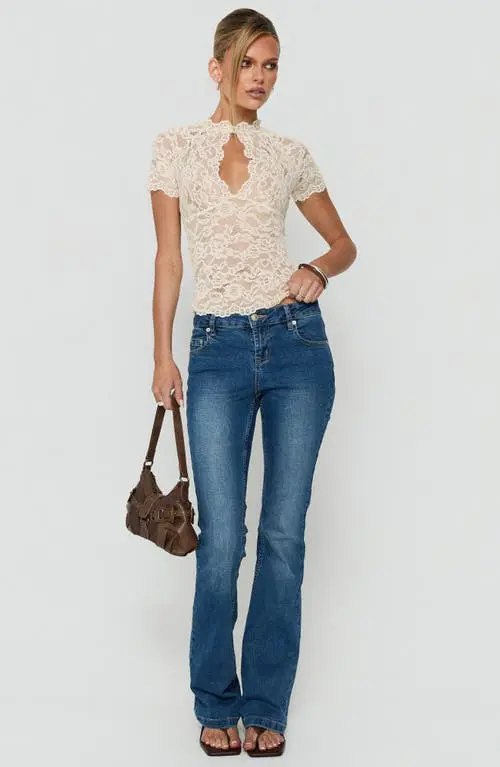 Princess Polly Quinbie Lace Short Sleeve Top