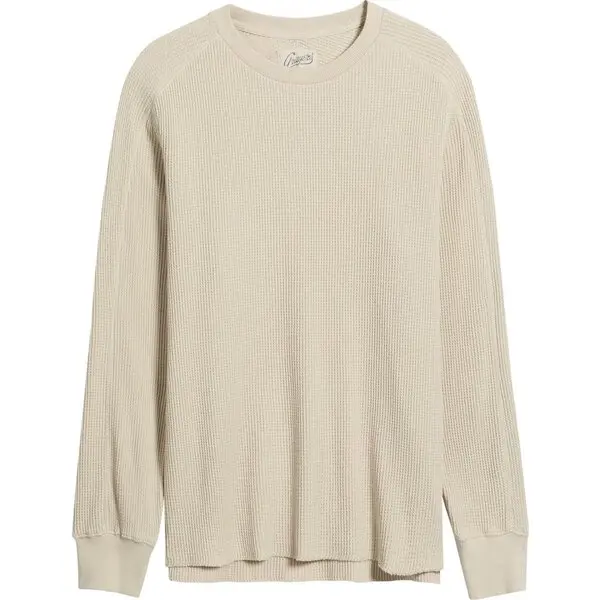 Grayers Brawny Waffle Knit Sweatshirt - Ecru
