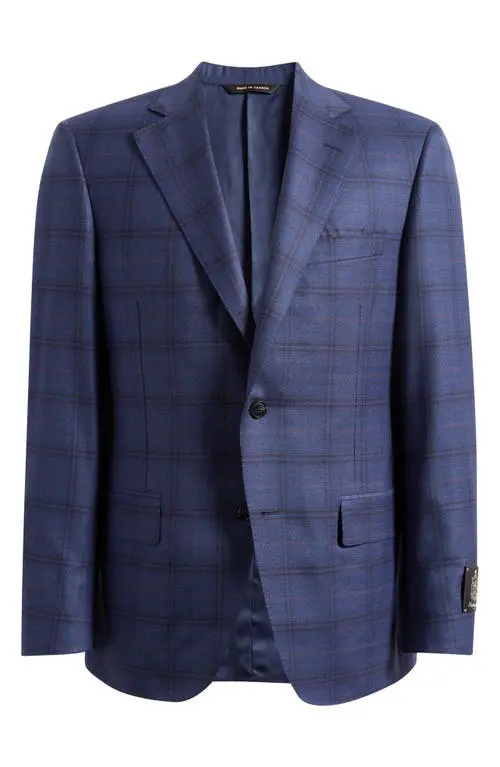 HERITAGE GOLD Plaid Wool Sport Coat