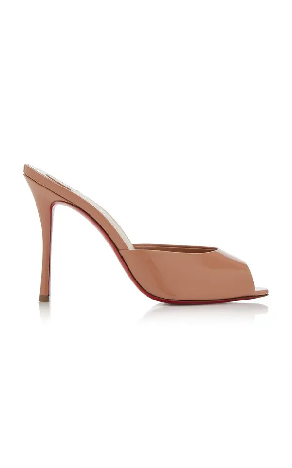CHRISTIAN LOUBOUTIN Me Dolly 100mm Patent Leather Mules