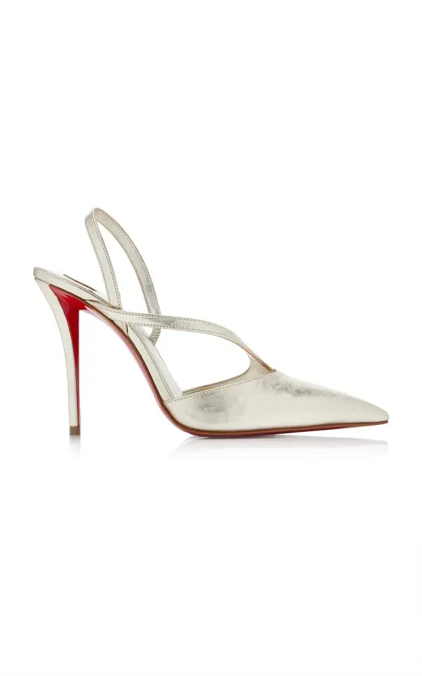 CHRISTIAN LOUBOUTIN Must Z 100mm Metallic Leather Sandals - Bronze