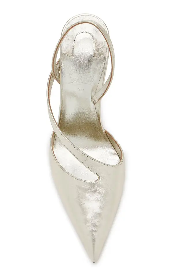 CHRISTIAN LOUBOUTIN Must Z 100mm Metallic Leather Sandals