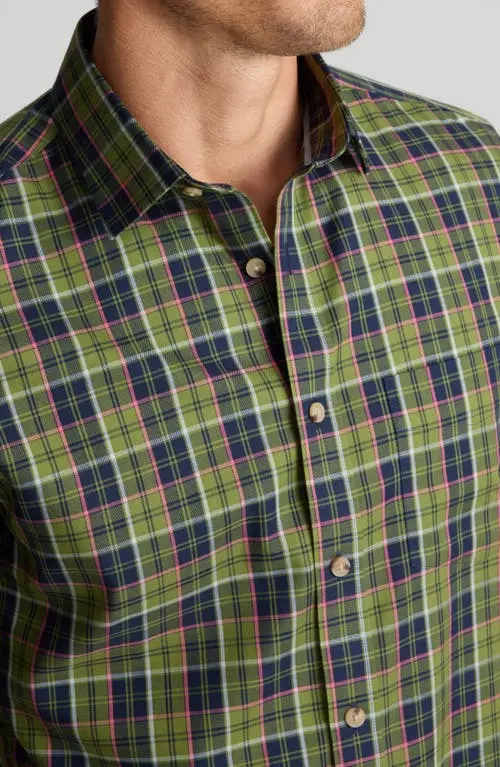 UNTUCKIT Foxvine Plaid Long Sleeve Wrinkle-free Cotton Button-up Shirt