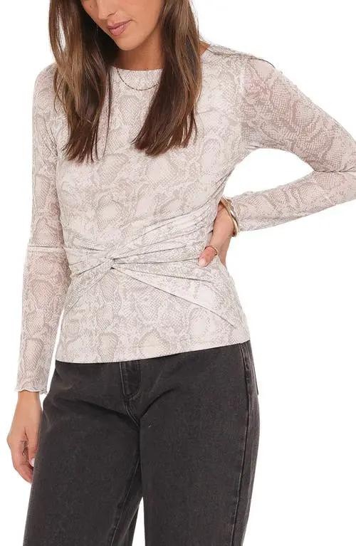 PETAL & PUP Bellie Twisted Mesh Top