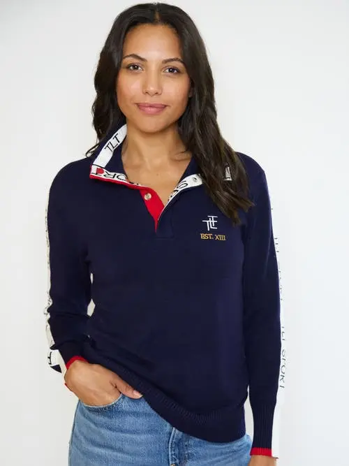 THE LITTLE TAILOR Half Neck Sports Ski Sweater