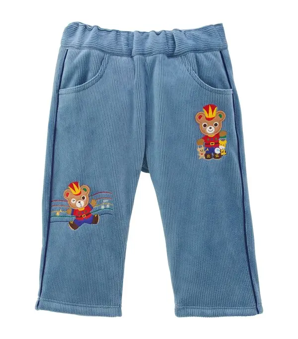 MIKI HOUSE Corduroy Pucci Logo Trousers