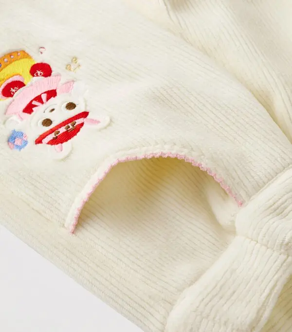 MIKI HOUSE Corduroy Usako Logo Trousers