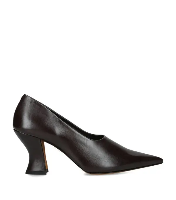 Khaite Leather Colleen Pumps 75