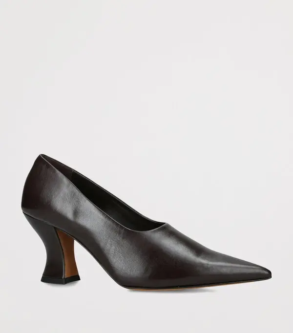 Khaite Leather Colleen Pumps 75