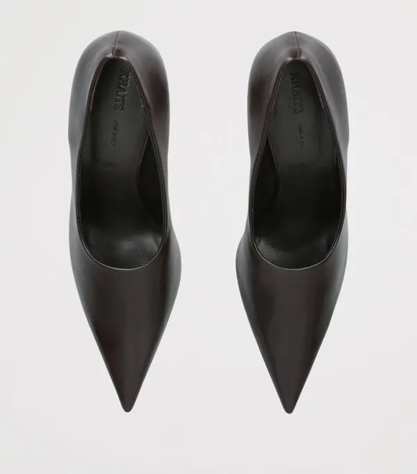 Khaite Leather Colleen Pumps 75