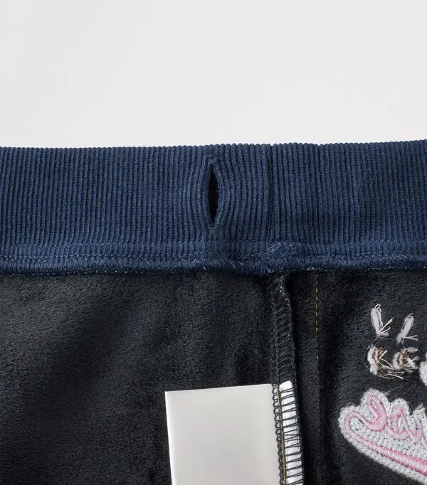 MIKI HOUSE Denim-effect Applique Sweatpants