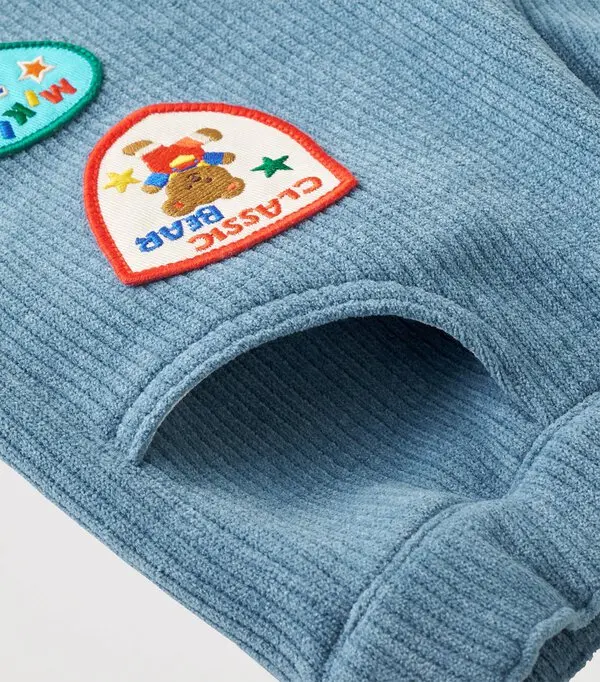 MIKI HOUSE Corduroy Embroidered Trousers