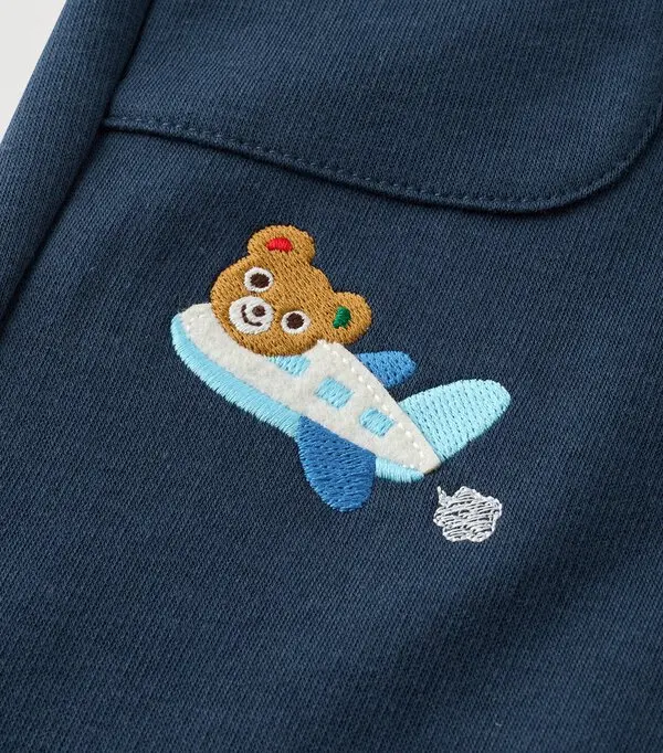 MIKI HOUSE Jersey Appliqué Sweatpants