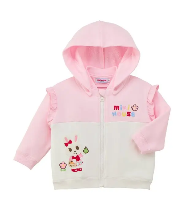 MIKI HOUSE Cotton Usako Jacket - Pink